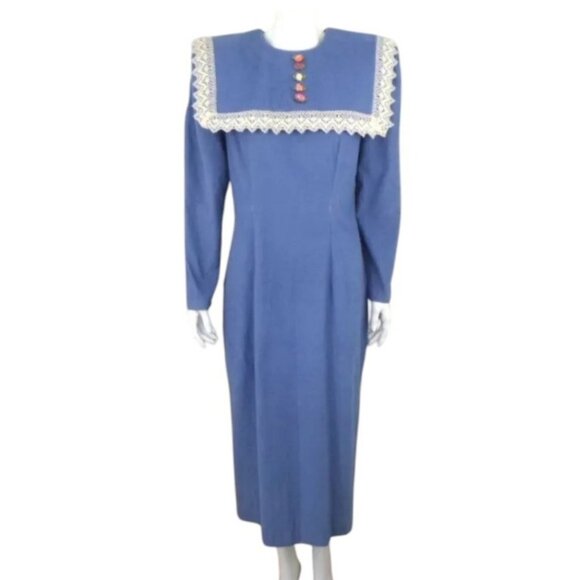 Go Vicki! | Dresses | Vintage Go Vicki Sailor Collar Dress Light Blue ...
